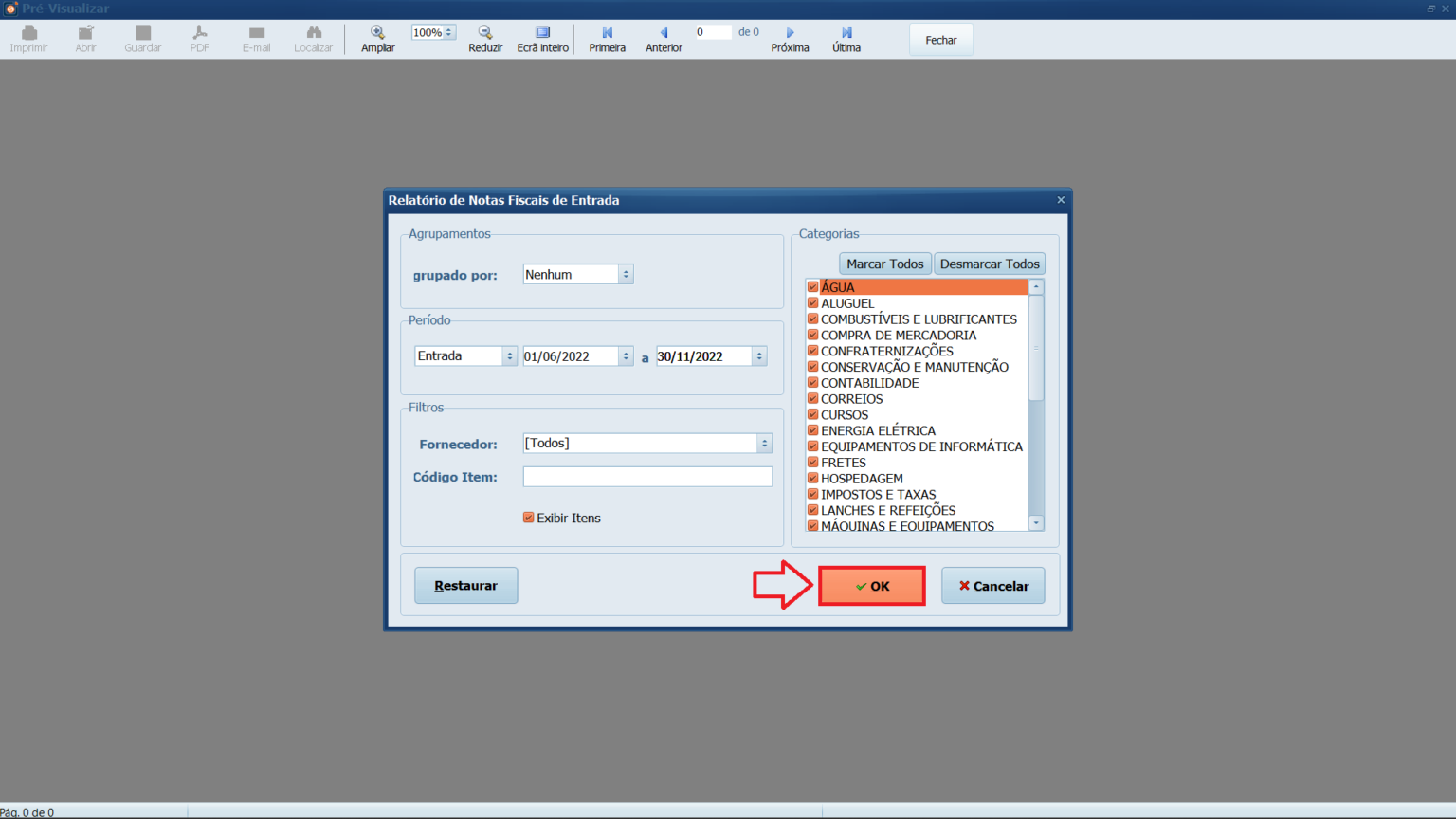 Como gerar o relatório de Notas de Entrada no Gestão? | Datacaixa