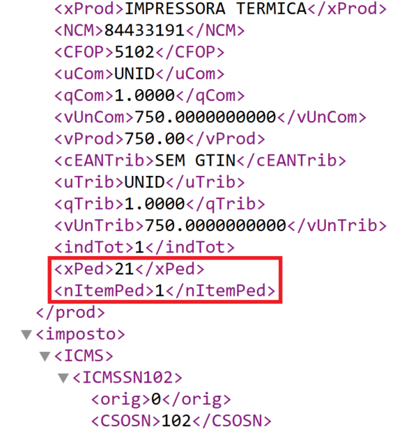 Como Informar as Tags xPed e nItemPed no XML da Nota Fiscal | Datacaixa